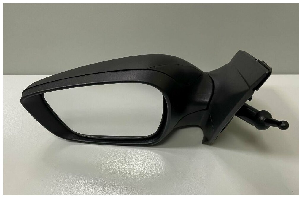 Зеркало левое механическое текстурное черное для Хендай Солярис 2011-2017 / арт. NSP02876104L000CA / бренд NSP / OEM 876104L000CA