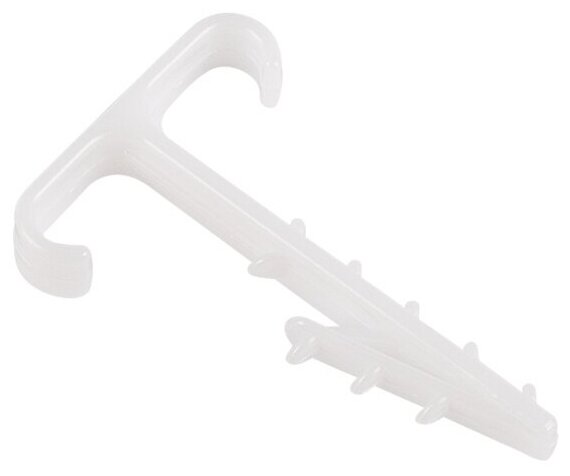 Дюбель-хомут нейлоновый Т-образный Rexant для двух плоских кабелей 2x12 мм белый (100 шт./упак.)