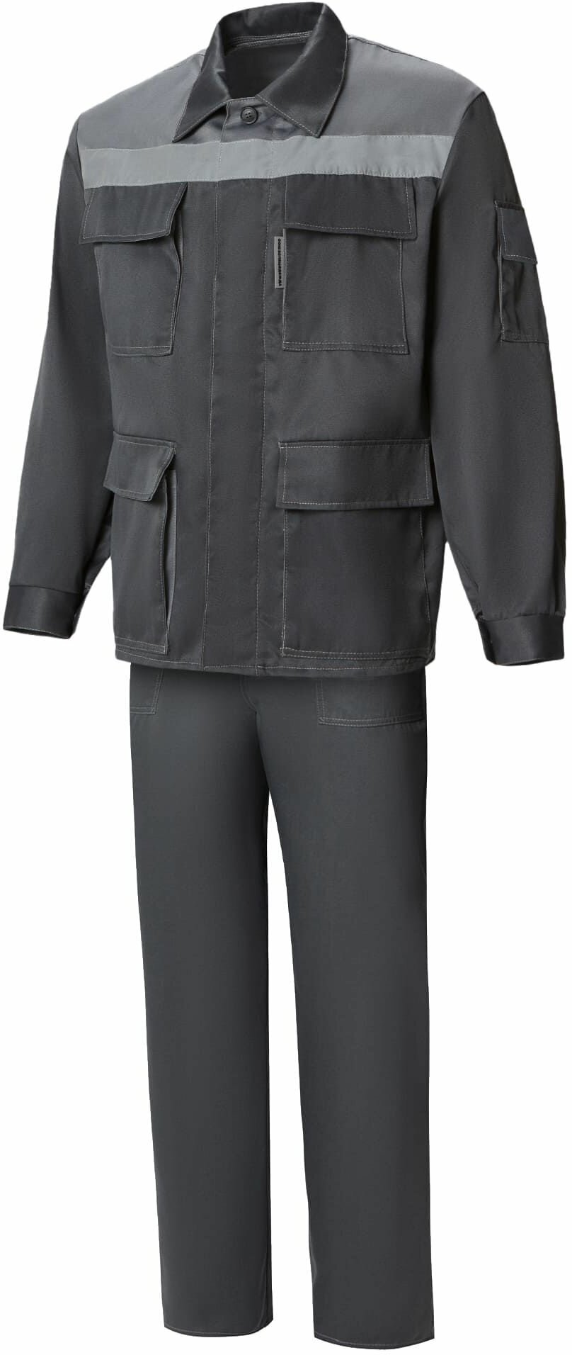 Костюм Коммунальщик мужской рабочий; комплект спецодежды; форма летняя: комбинезон и куртка