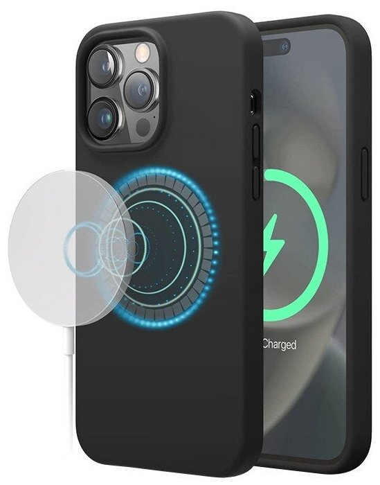 Elago силиконовый чехол MagSafe для iPhone 14 Pro Max, Soft Silicone черный