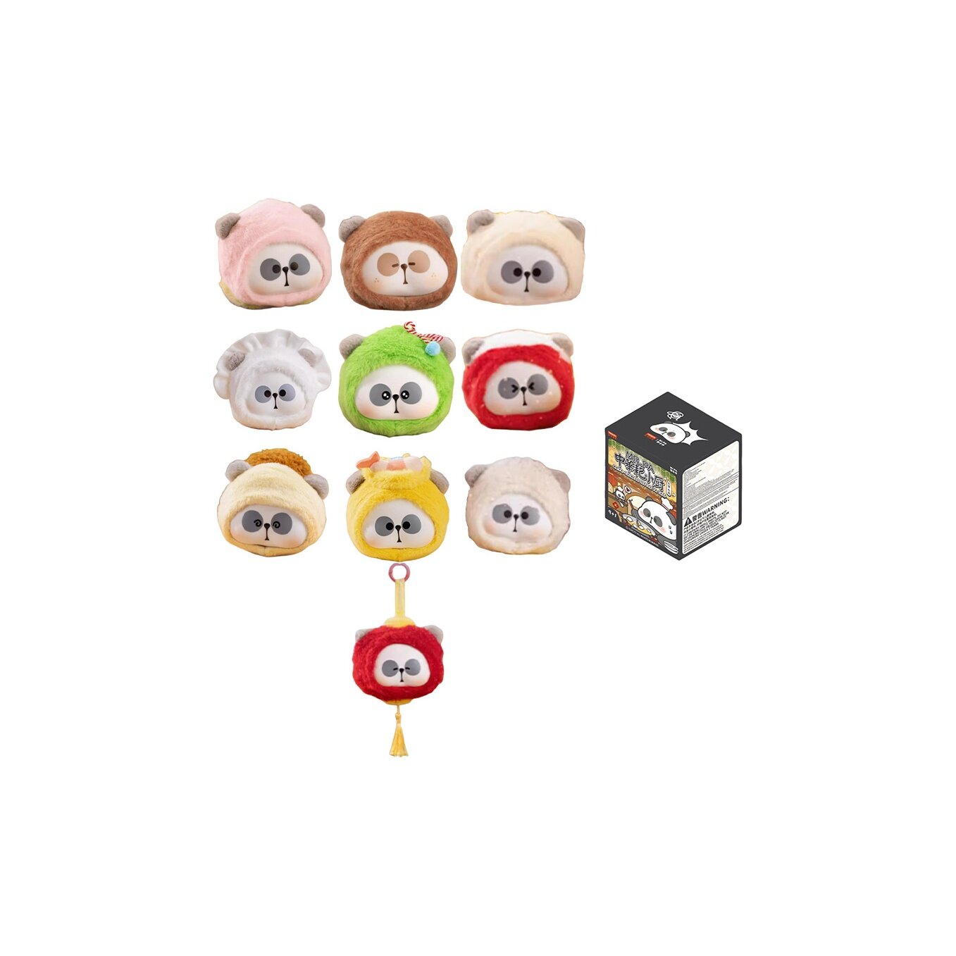 TOYCITY Teacher Rake Маленький Кухня Плюшевый Панда Слепые коробки 1 слепой бокс Целая коробка 9 шт