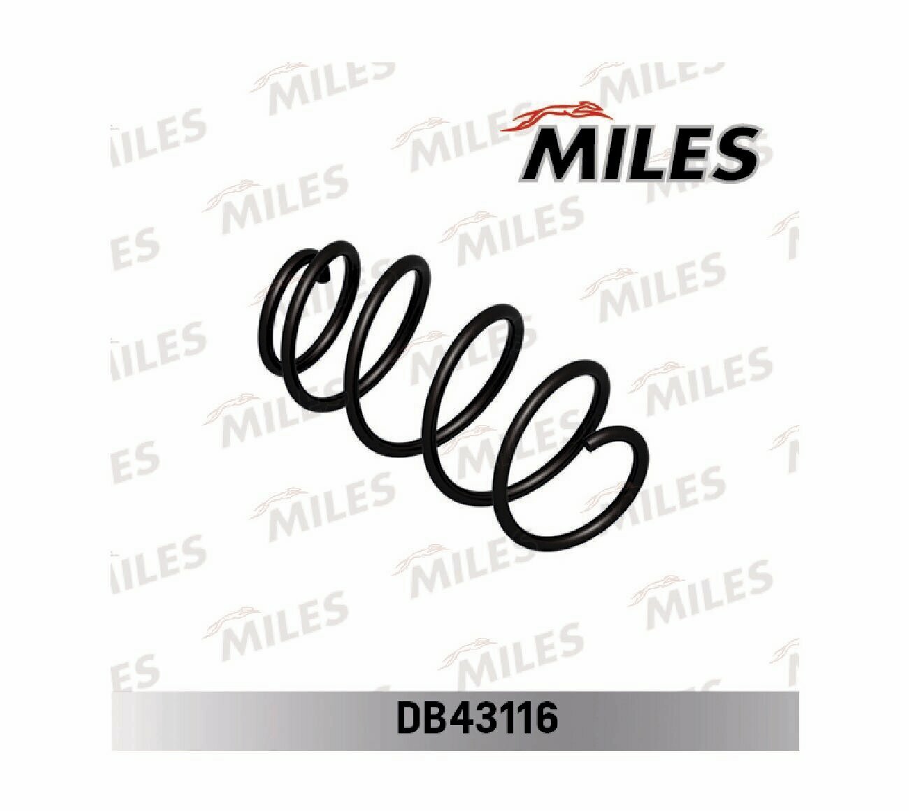 Пружина подвески SKODA OCTAVIA II 1.4/1.6/1.6FSI 04- передняя, MILES DB43116
