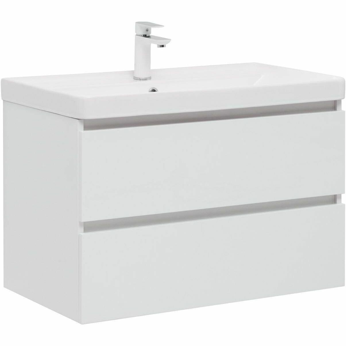 Тумба с раковиной Aquanet (Акванет) Вега 80 (2 ящика) 00308334