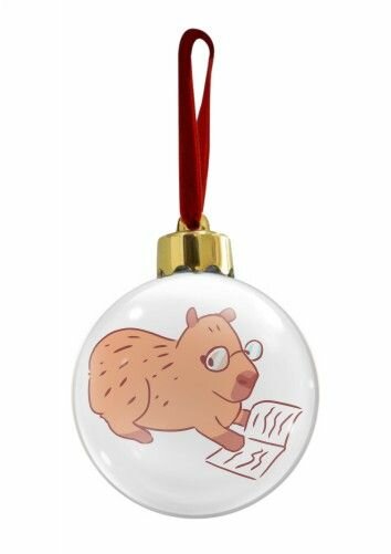 Новогодний ёлочный шар MIGOM Капибара, Capybara - 0003