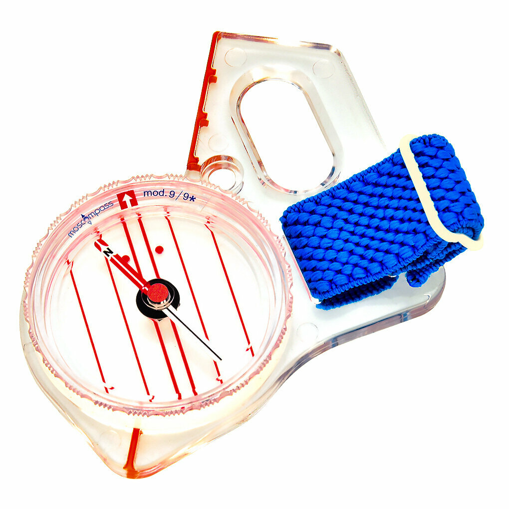 Компас Moscompass 9R Transparent-stable (Прозрачная стабильная) для спорта Пальцевая плата для правой руки