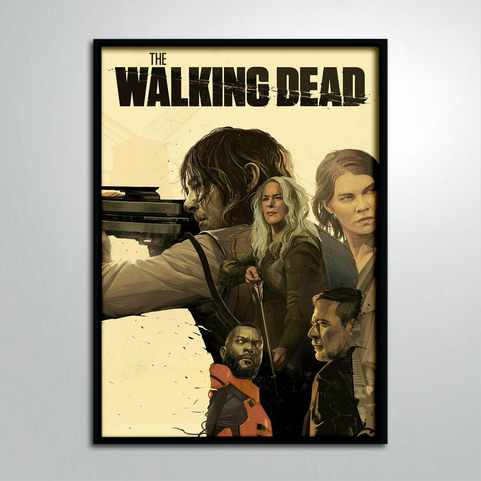 Постер без рамы/Ходячие мертвецы Дерил The Walking Dead