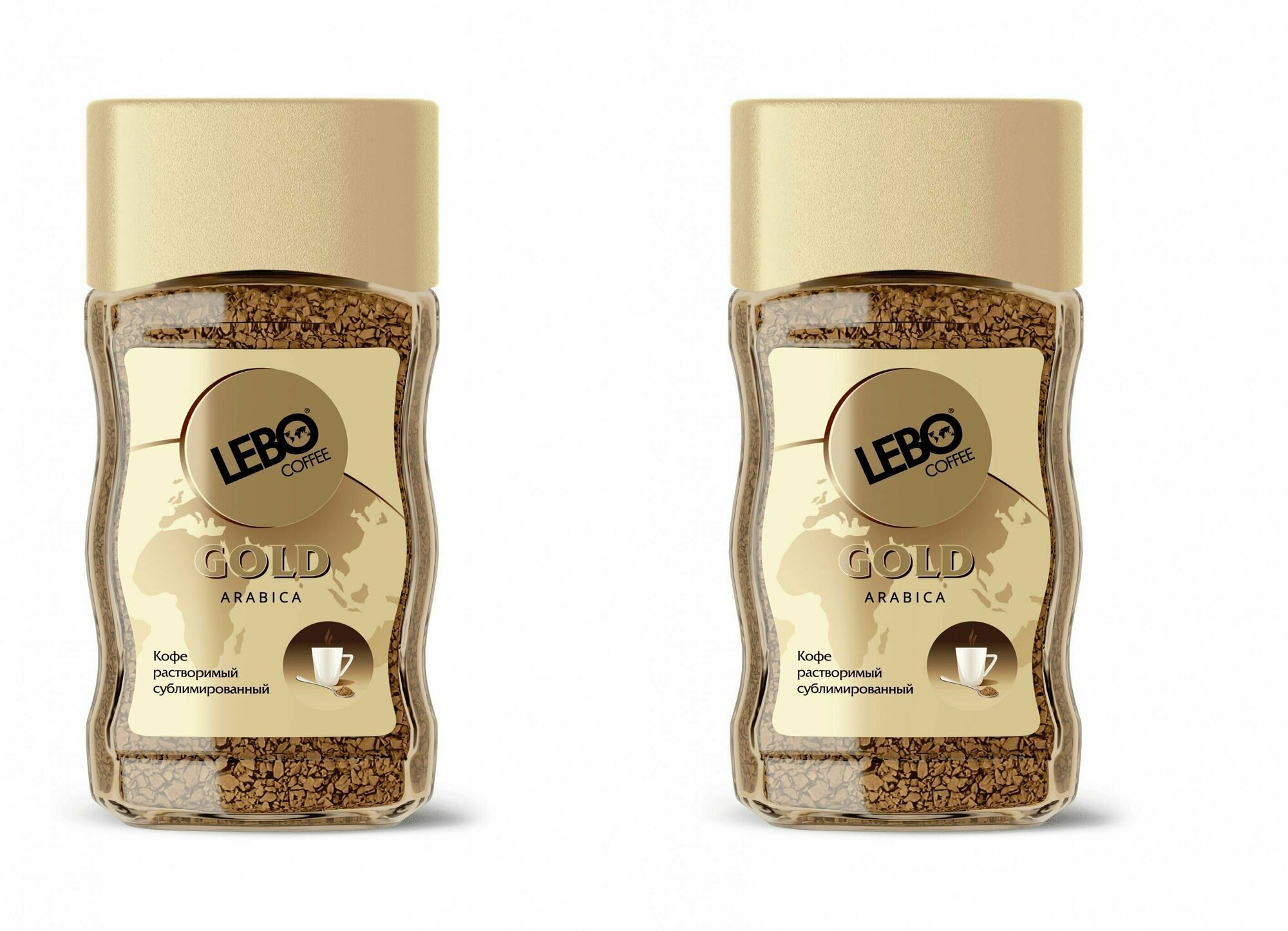 Lebo Кофе растворимый Голд, 100 гр, 2 шт