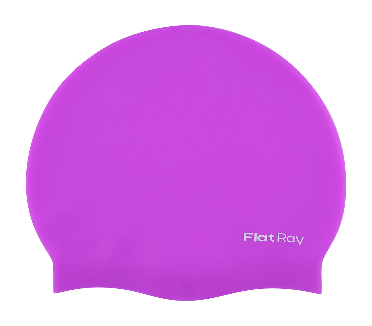Шапочка для павания силиконовая Flat Ray Silicone Swim Cap (пурпурный)