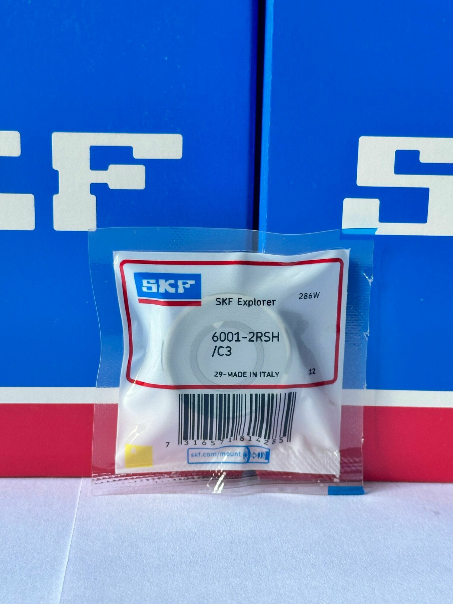 Подшипник SKF 6001 2RSH/C3 (12x28x8) Made in italy