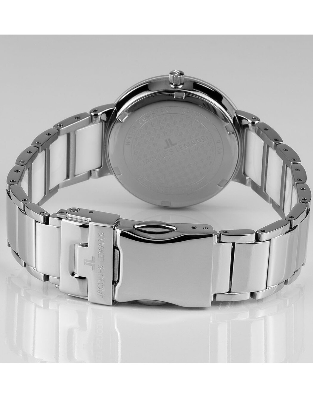 Наручные часы JACQUES LEMANS High Tech Ceramic, белый/серебряный — фото 1