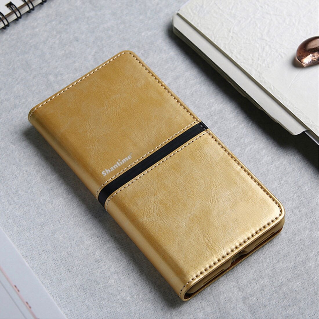Чехол-книжка MyPads Una Fitto из водоотталкивающей импортной эко-кожи на жёсткой металлической основе для Samsung Galaxy J5 2016 SM-J510H/DS/ J510F.