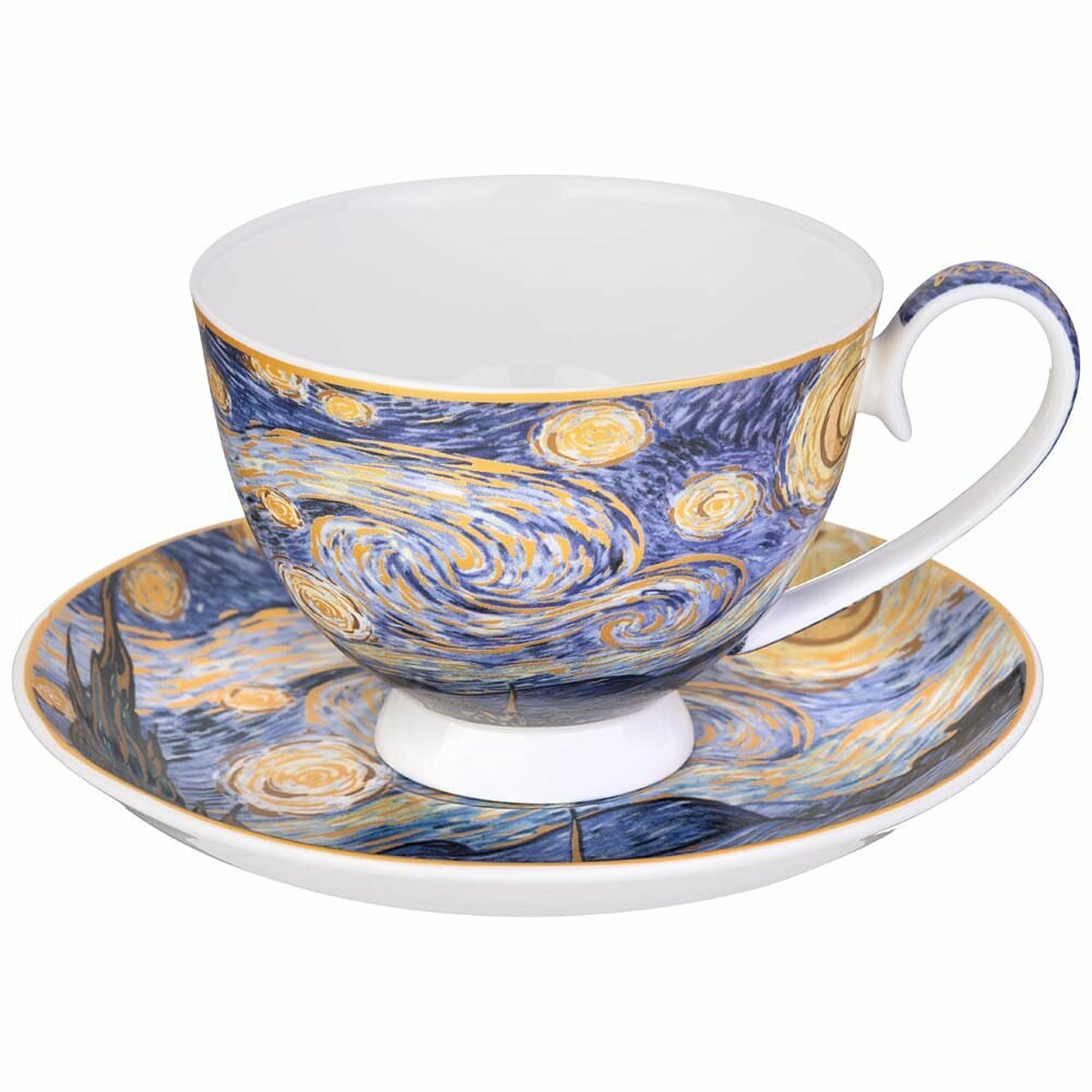 Чайная пара lefard звёздная ночь (в. Ван гог) 250 мл KSG-104-1011