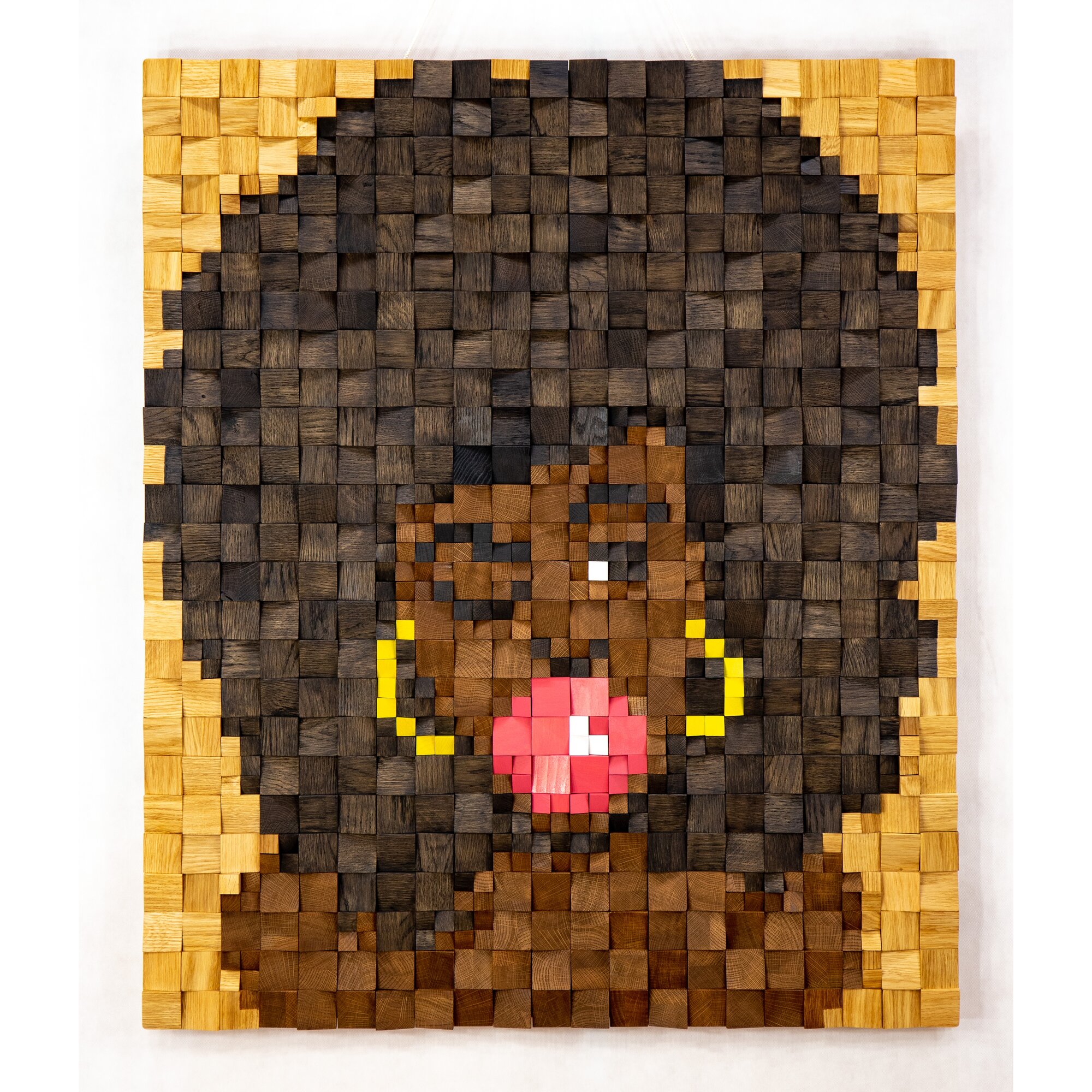 Декоративное панно из дерева "Пантера", размер 840х1000 мм, изготавливается под заказ