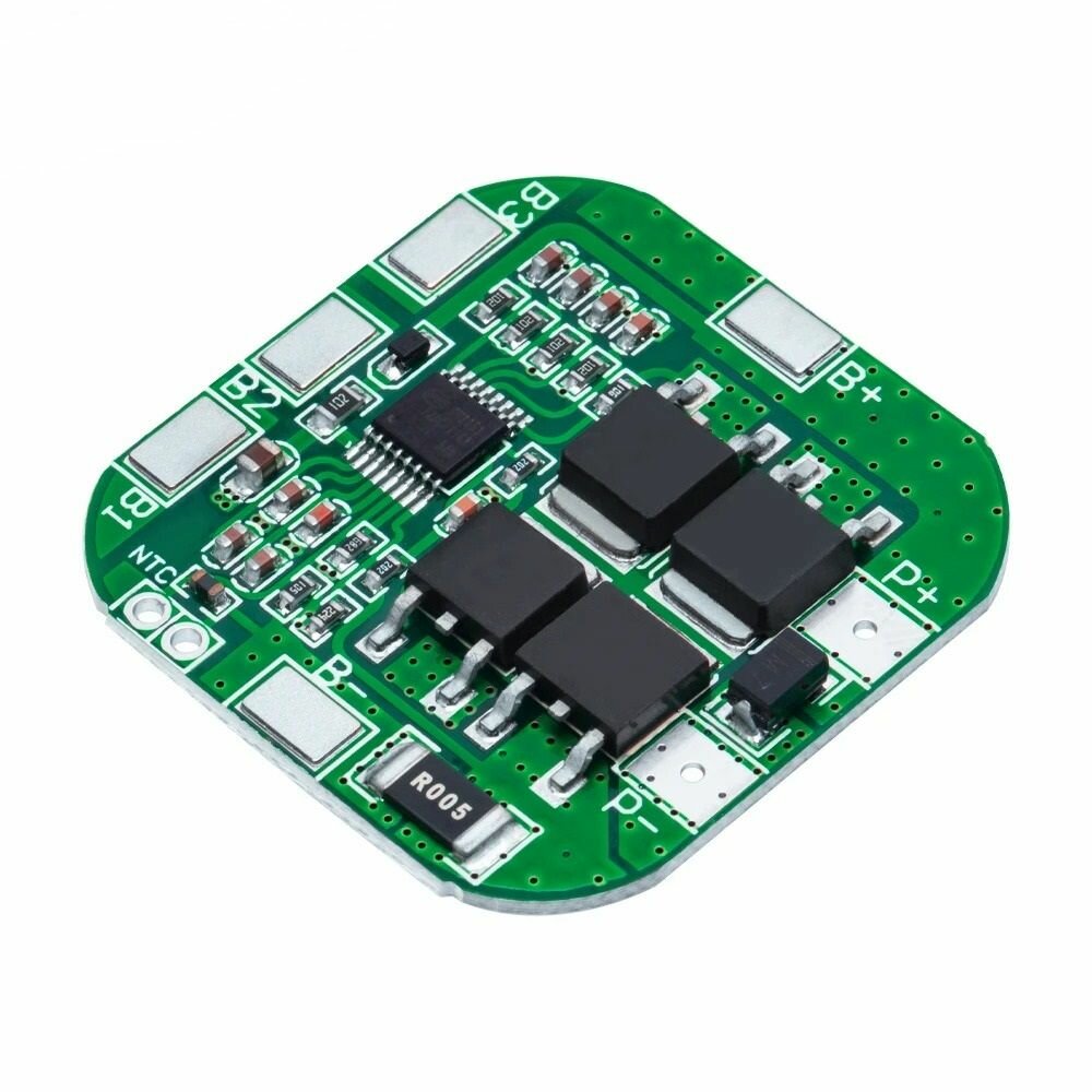 Модуль заряда BMS 4S 20A 14,8V/16,8V контроллер заряда-разряда для четырех Li-Ion аккумуляторов, комплект - 3 штуки