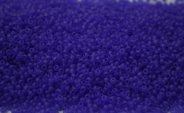 Бисер Preciosa Чехия №30050 М т. синий матовый10/0, 5 гр,1 шт.