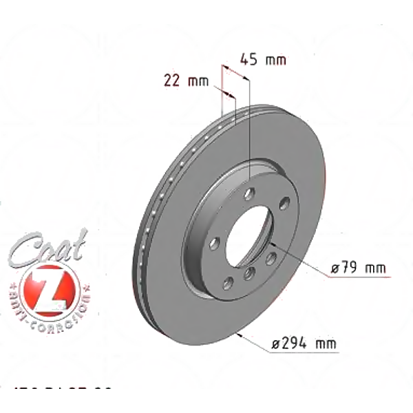 ZIMMERMANN 150.3485.20 (34119804828 / 34119811537) диск тормозной передний\ Mini (Мини) countryman 1.6 / (Комплект 2 штуки)