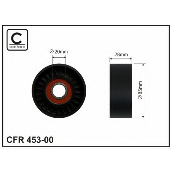 CAFFARO 453-00 ролик натяж-ля ремня