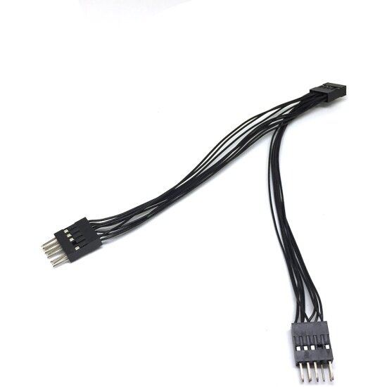 Переходник с мат. плат Espada IDC 10(F) to 2x IDC 10(M)