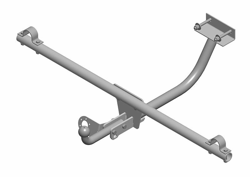 Фаркоп для Ваз (Лада) Lada 4х4 Urban 2016- (без электрики) (паспорт и сертификат) AvtoS. VAZ-63