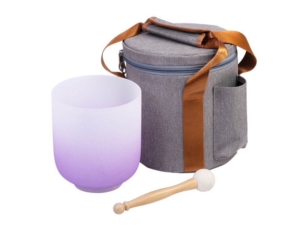 CFCS-6 Поющая чаша 6", хрусталь, фиолетовая, в чехле, Arborea