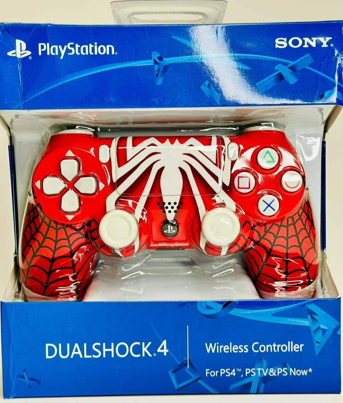 Геймпад/джойстик беспроводной PS4/ПК/Смартфон/Ноутбук Кастомный Человек Паук