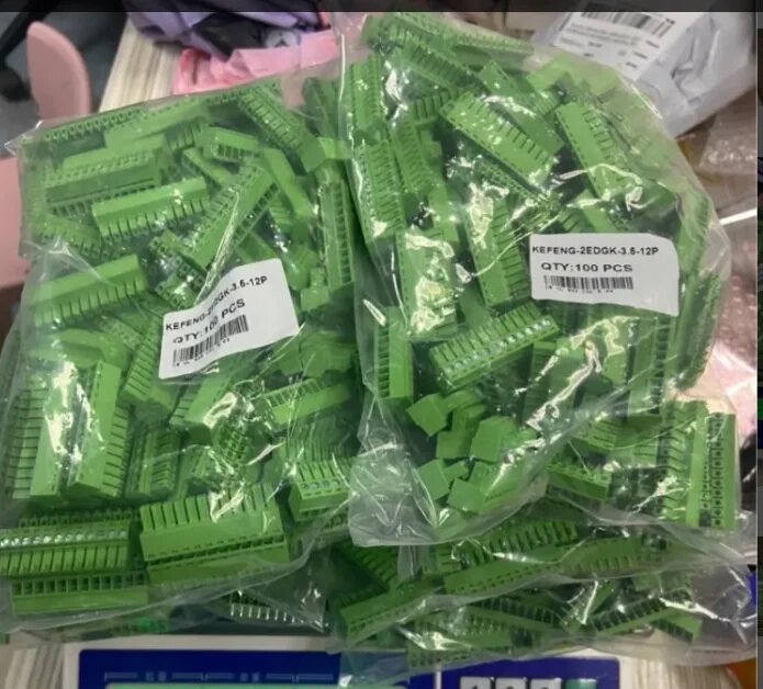 Клеммы зажимные 12pin, 100шт.