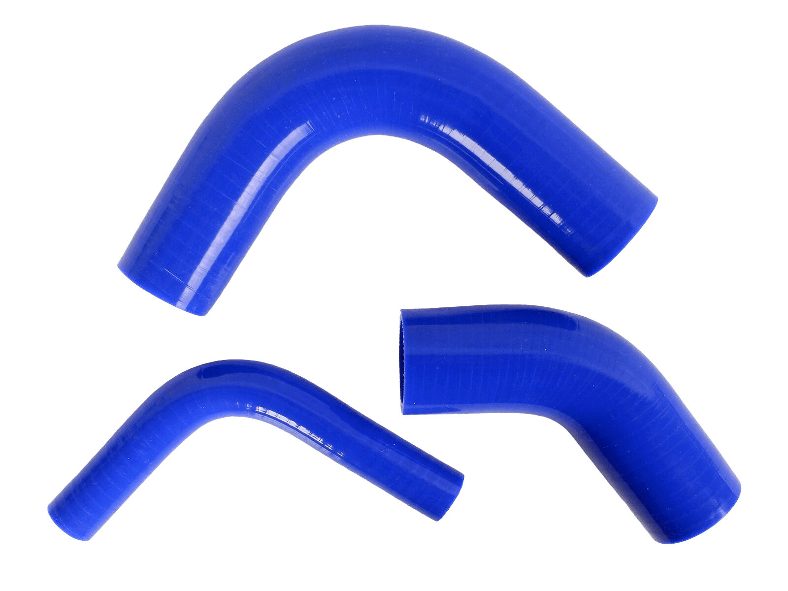 Патрубок МТЗ-82 радиатора 3шт комплект синий 70-1303001