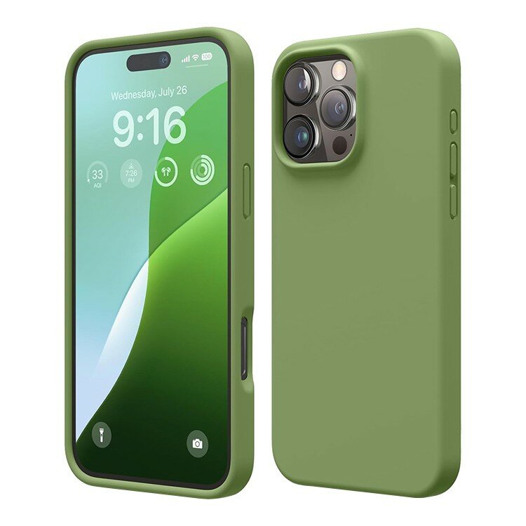 Elago силиконовый чехол для iPhone 16 Pro Max, Soft silicone (Liquid) Cedar Green