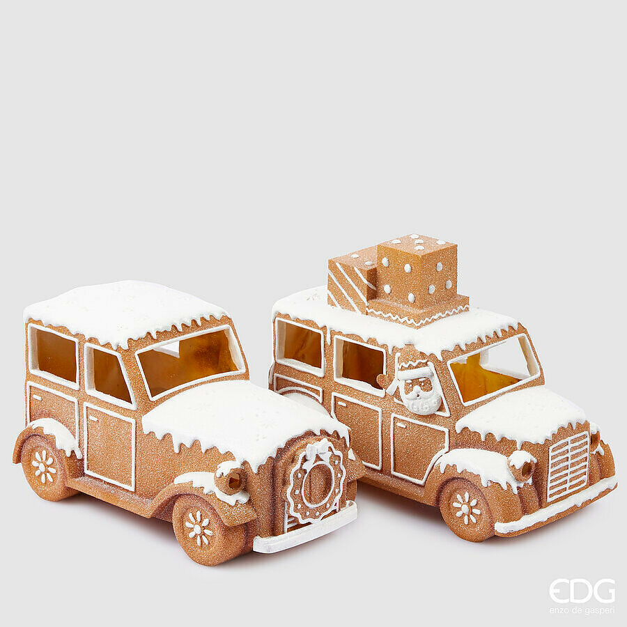 Светящаяся марципановая машина, с подарками 30*13*17см