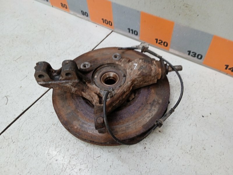 Б/У в сборе со ступицей, ступица, Ситроен Гранд С4 Пикассо Кулак поворотный Citroen C4 Picasso 2007 UD Перед. Лев. 260033 Peu...