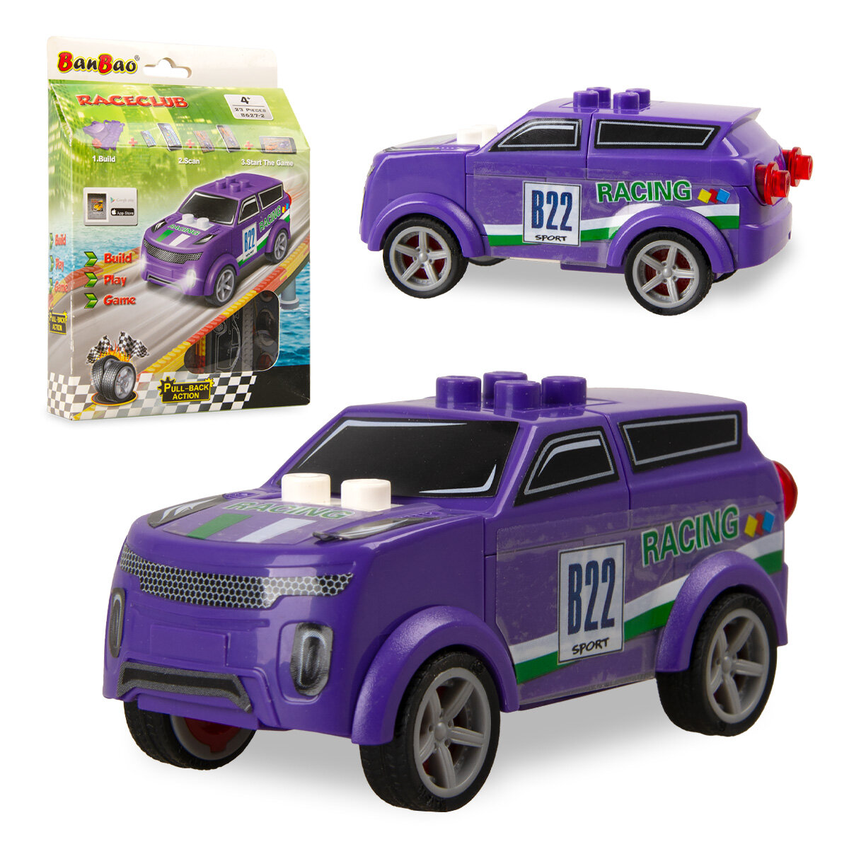 Конструктор инерционный для мальчиков Машина 23 детали (8627-2)