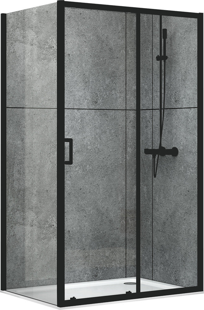 Душевой уголок ABBER Schwarzer Diamant AG30120B-S100B 120x100