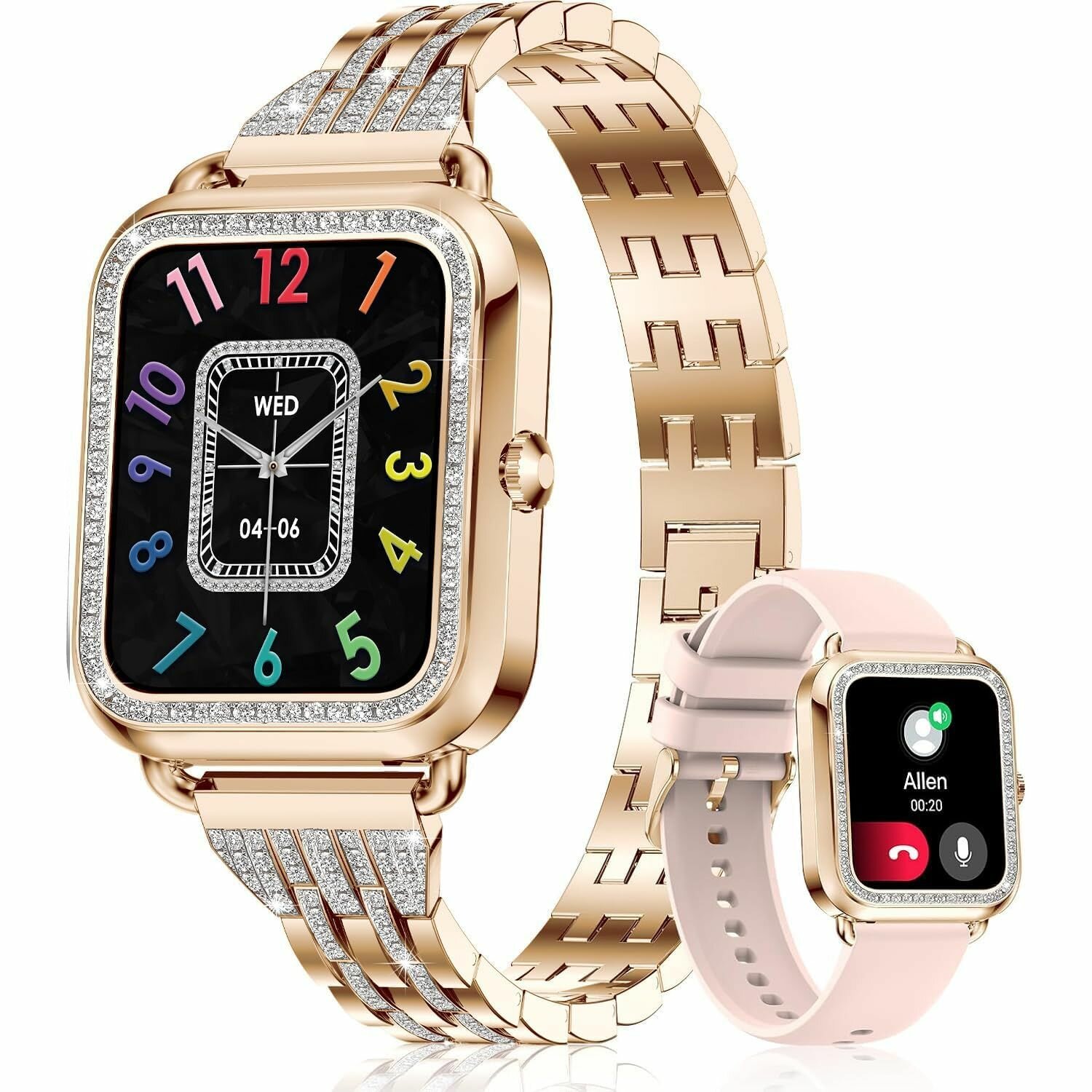 Женские умные часы наручные смарт часы Premium 2024 для IOS Android водонепроницаемые