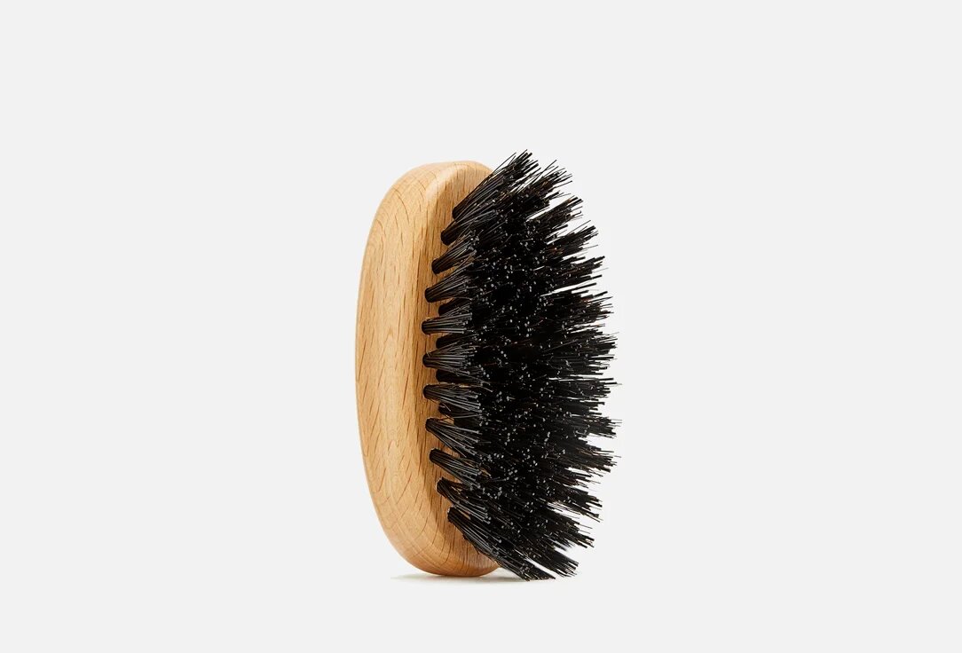 Щетка для бороды HEMP CARE Beard Brush, жесткая щетина кабана