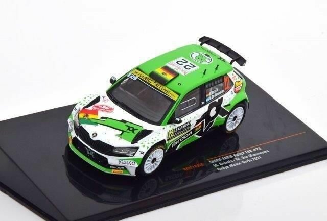 SKODA Fabia Rally 2 Evo #22 "Toksport WRT" Bulacia Wilkinson/Der Ohannesi 15 место Rally Monte Carlo 2021, масштабная модель автомобиля коллекционная
