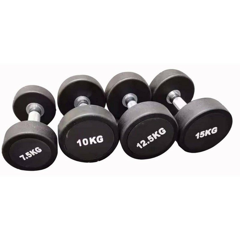 Гантельный ряд полиуретановый от 2,5 до 25 кг (шаг 2,5 кг) Gymmaster ANA-002