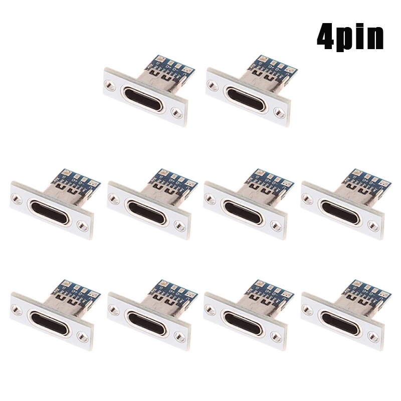Разъем USB Type-C 4pin, белый (8 шт)