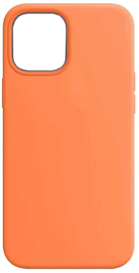 Чехол-накладка Devia Nature Silicone Magnetic Case для iPhone 13, розово-оранжевый