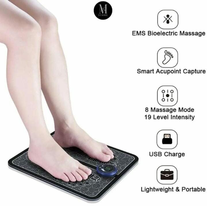 Электрический массажер для ног EMS, аксессуары, импульсный стимулятор мышц, складная массажная подушка для ног, облегчение боли, расслабление