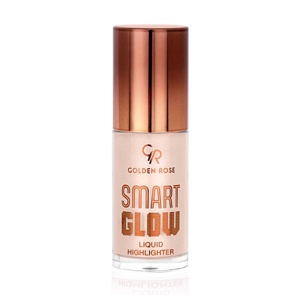 Хайлайтер для лица жидкий Golden Rose Smart Glow Liquid Highlighter цвет 201 серебристо-жемчужный Сияние кожи без блеска