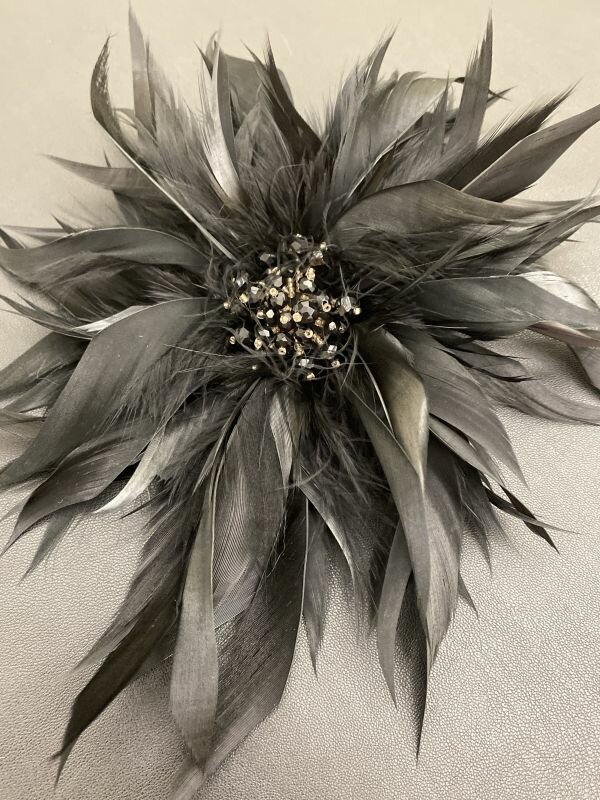 Брошь, стекло, бисер