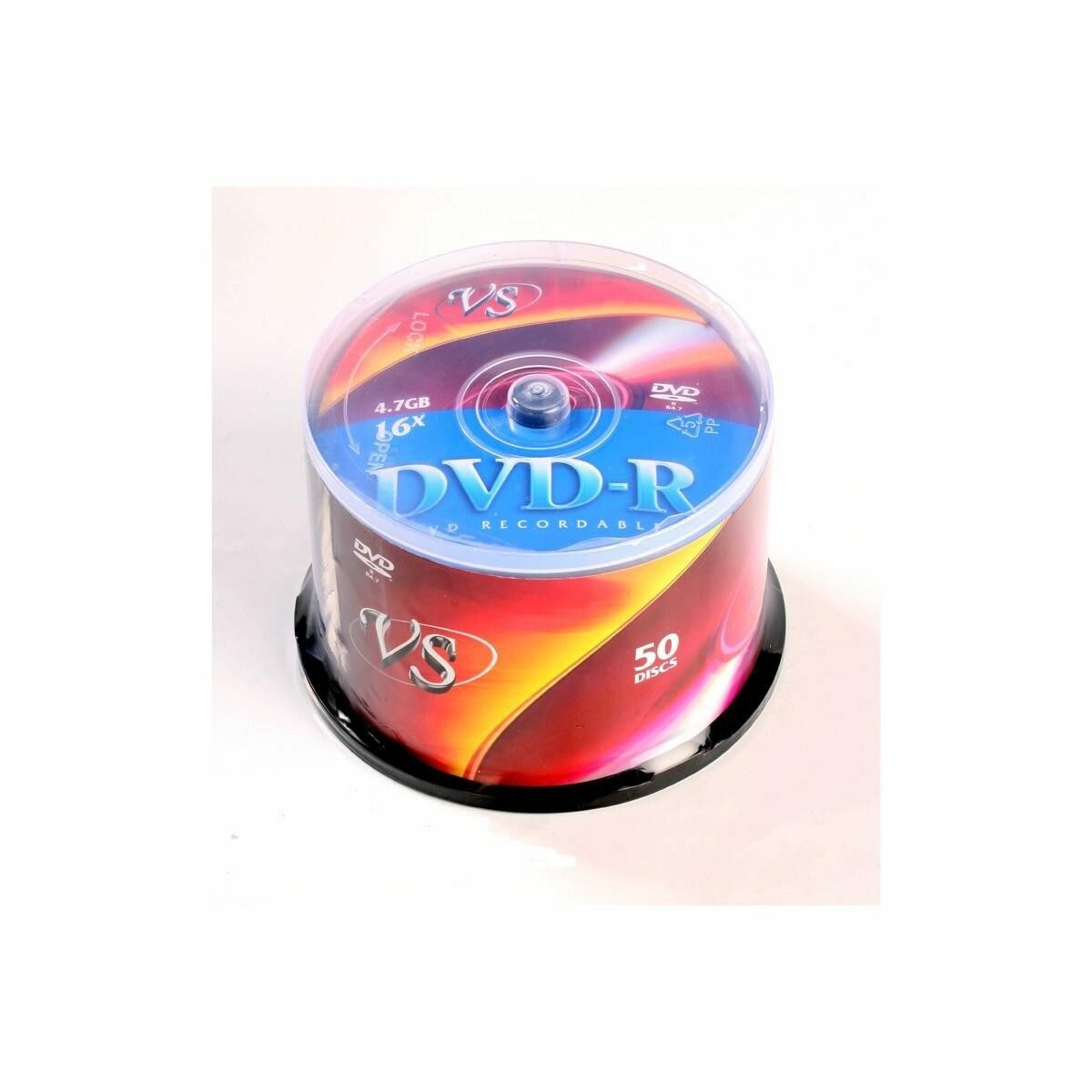 Оптический диск DVD-R VS 4.7Gb, 16x, cake box, 50шт. (VSDVDRCB5001)