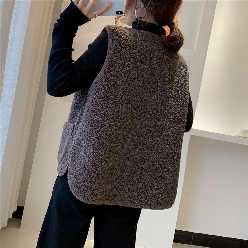 Жилет Базовая коллекция, размер 5XL, кофейный — фото 1