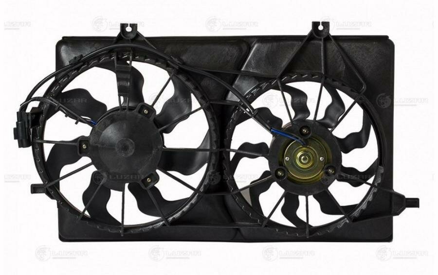 LUZAR LFK01270 Э вентиляторы охл. с кожухом (2 вент.) для а м ВАЗ 2170-72 Приора А С