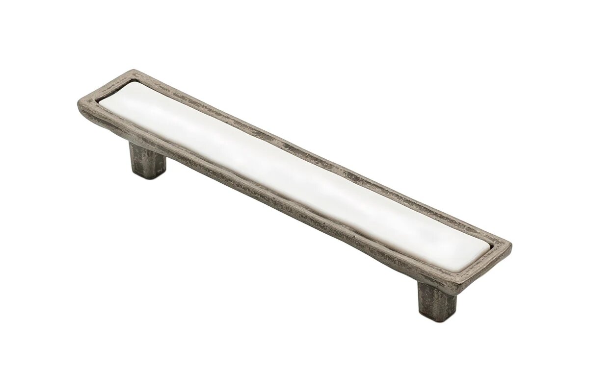 Kerron Ручка-скоба с фарфором, 96 мм, чернёный старинный цинк SF15-11-96 BAZ