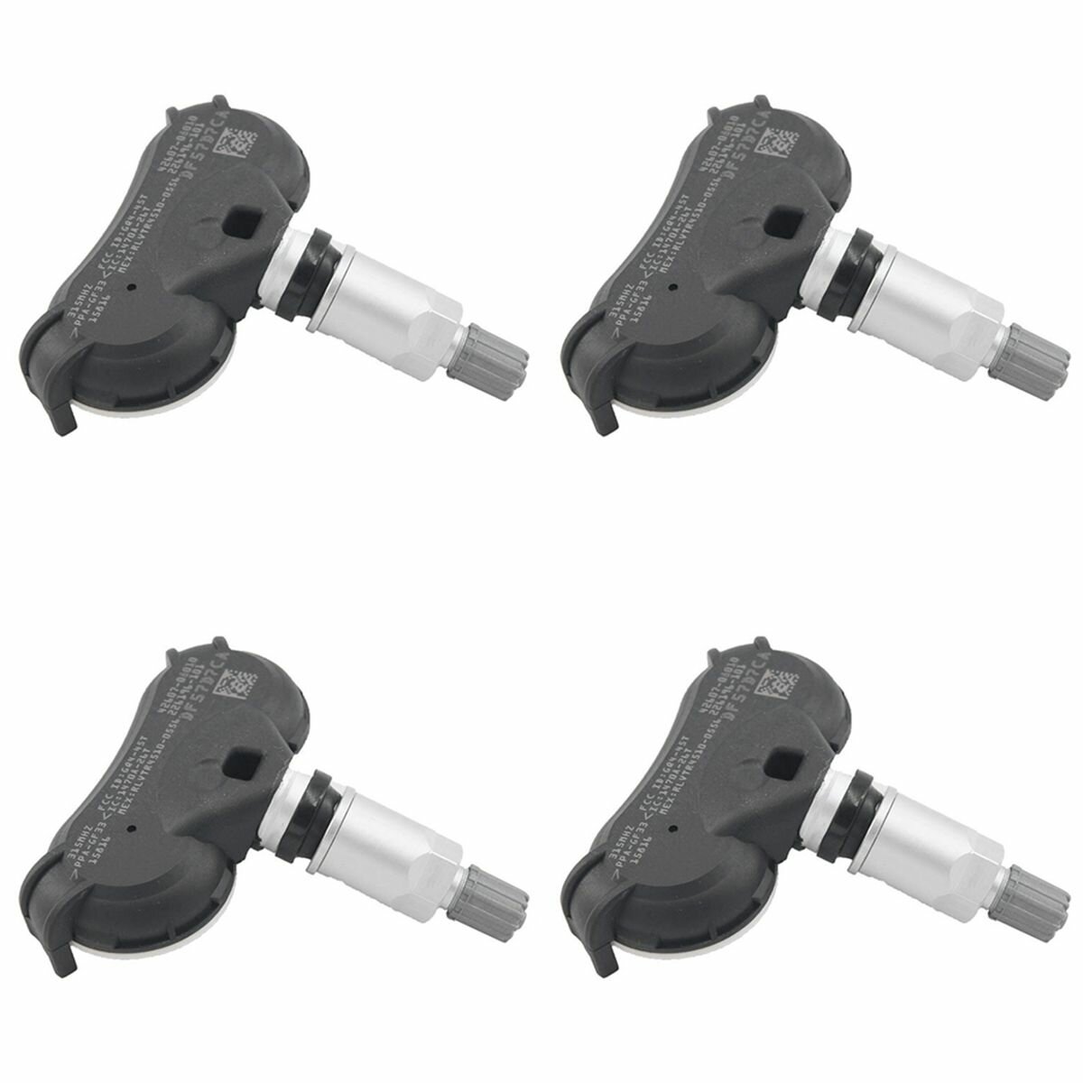 Датчик давления в шинах TPMS 5BA037973 для FAW Bestune B50 B70 B90 X40 X80 — комплект 4 шт, металл+пластик, новые