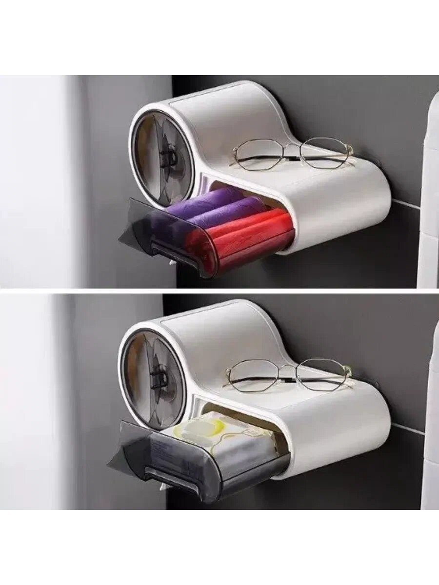 Держатель для туалетной бумаги с ящиком