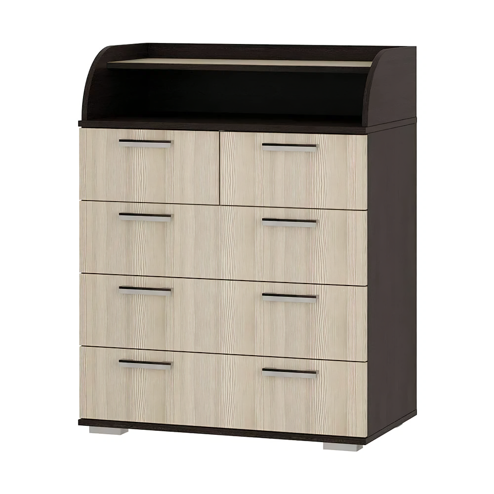 Комод высокий Стандарт 1 NEW, Венге/Лоредо, размер 80х102х46 см.