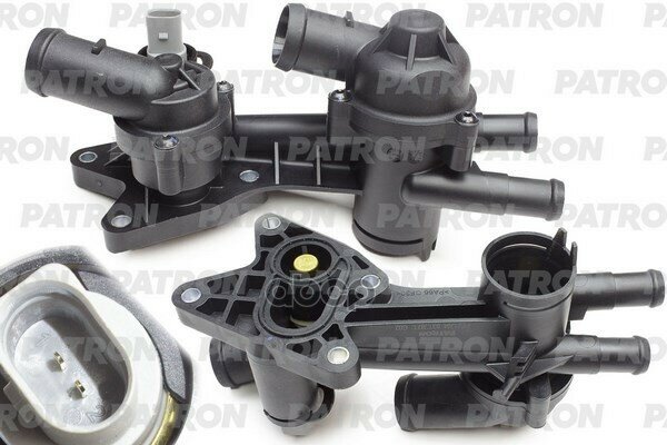 Термостат (83/87 C) (в корпусе) VW: Polo (Sed RUS) 2011-2020, Jetta 2011-2018 SKODA Rapid 2013-2020 SEAT Ibiza V 2008-2016 .