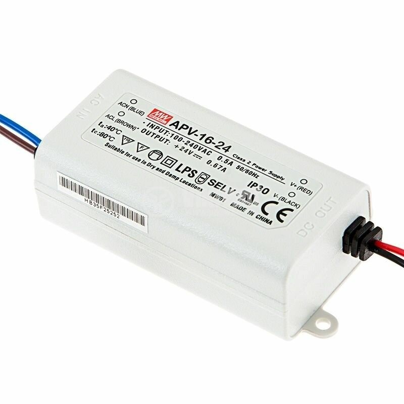 LED-драйвер AC-DC Mean Well APV-16-24